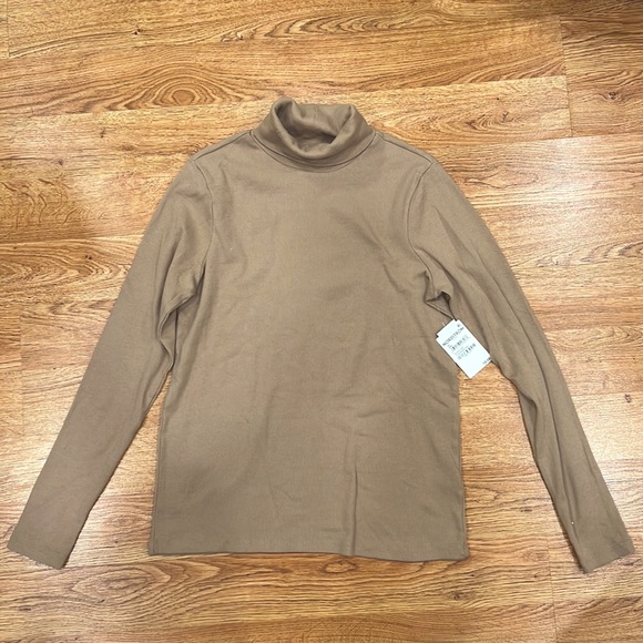 bp | Tops | Nwt Bp Beige Ribbed Turtle Neck Top | Poshmark